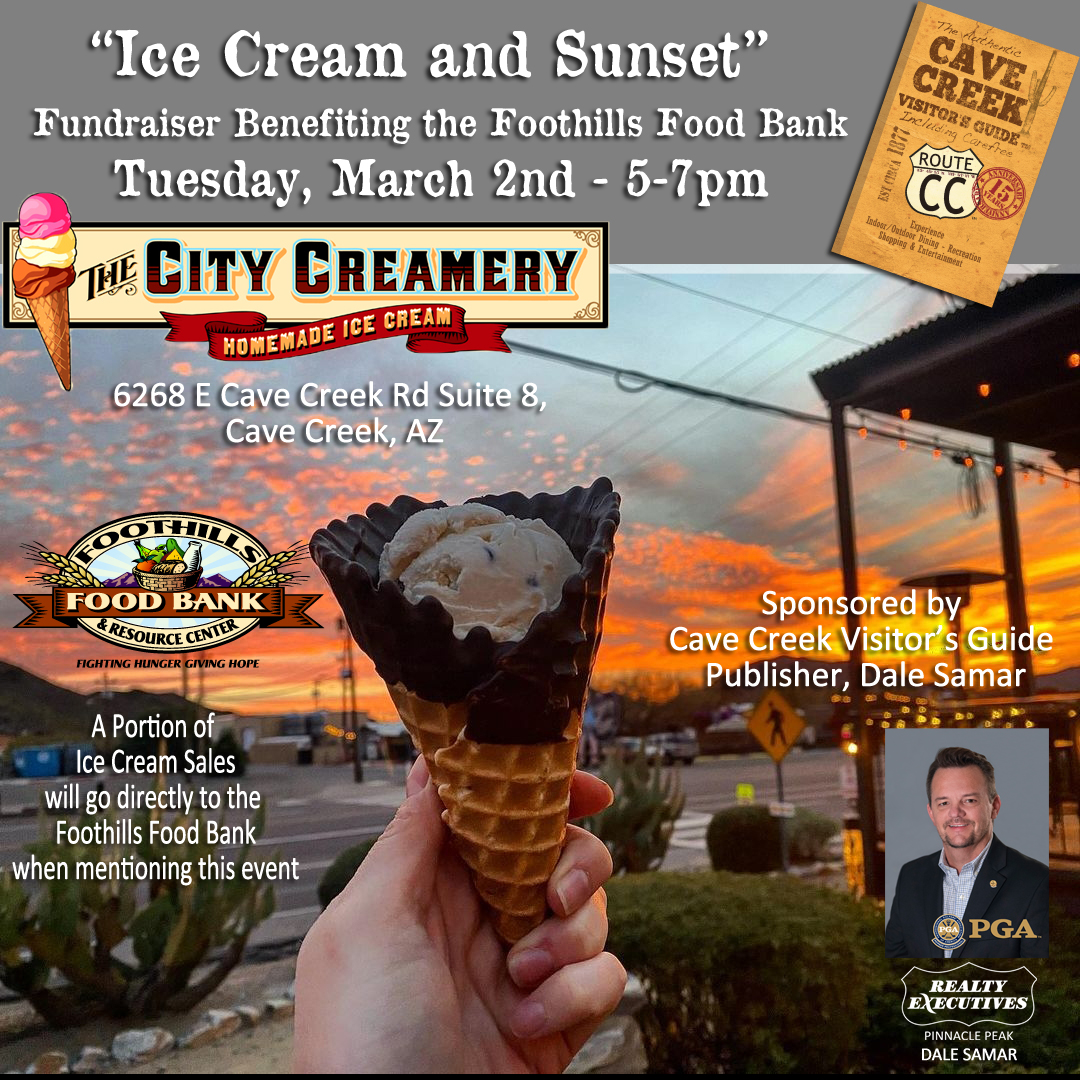 Ice Cream Fundraiser - Cave Creek Visitors Guide